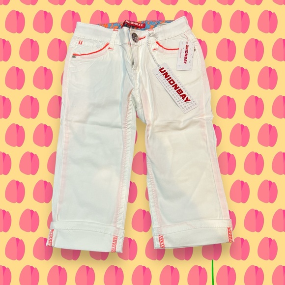 UNIONBAY | Bottoms | Girls White Capris 8 | Poshmark
